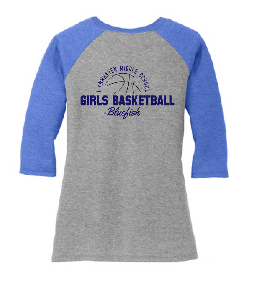 LMS Girls Basketball - Blue Raglan – Fidgety